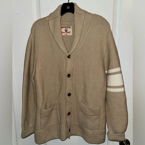 Birdwell | Sweaters | Birdwell Beach Britches Tan Three Stripe Shawl ...